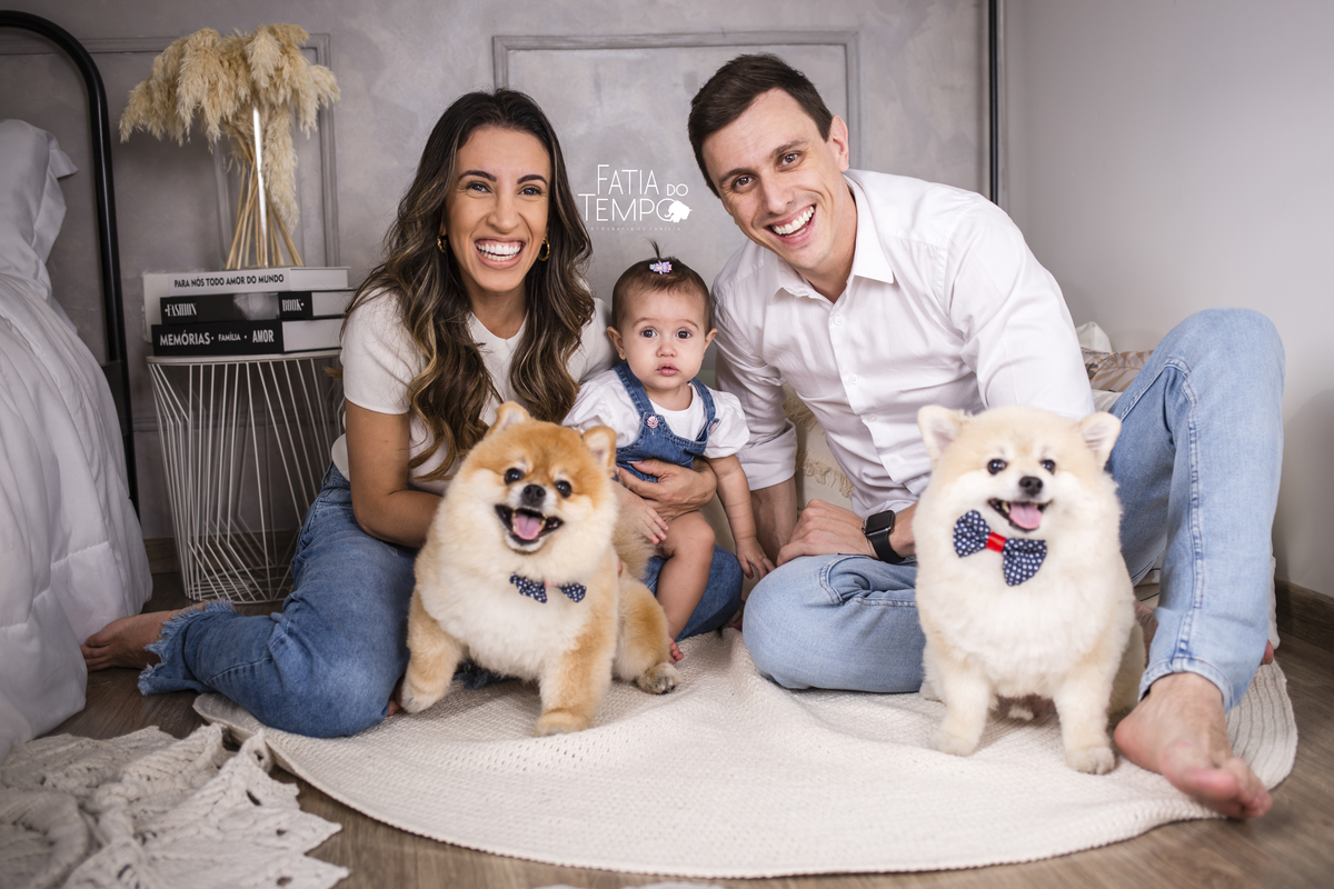 Ensaio de Família - Ensaio de familia Ju, Douglas e Bella - Estúdio Fatia do tempo