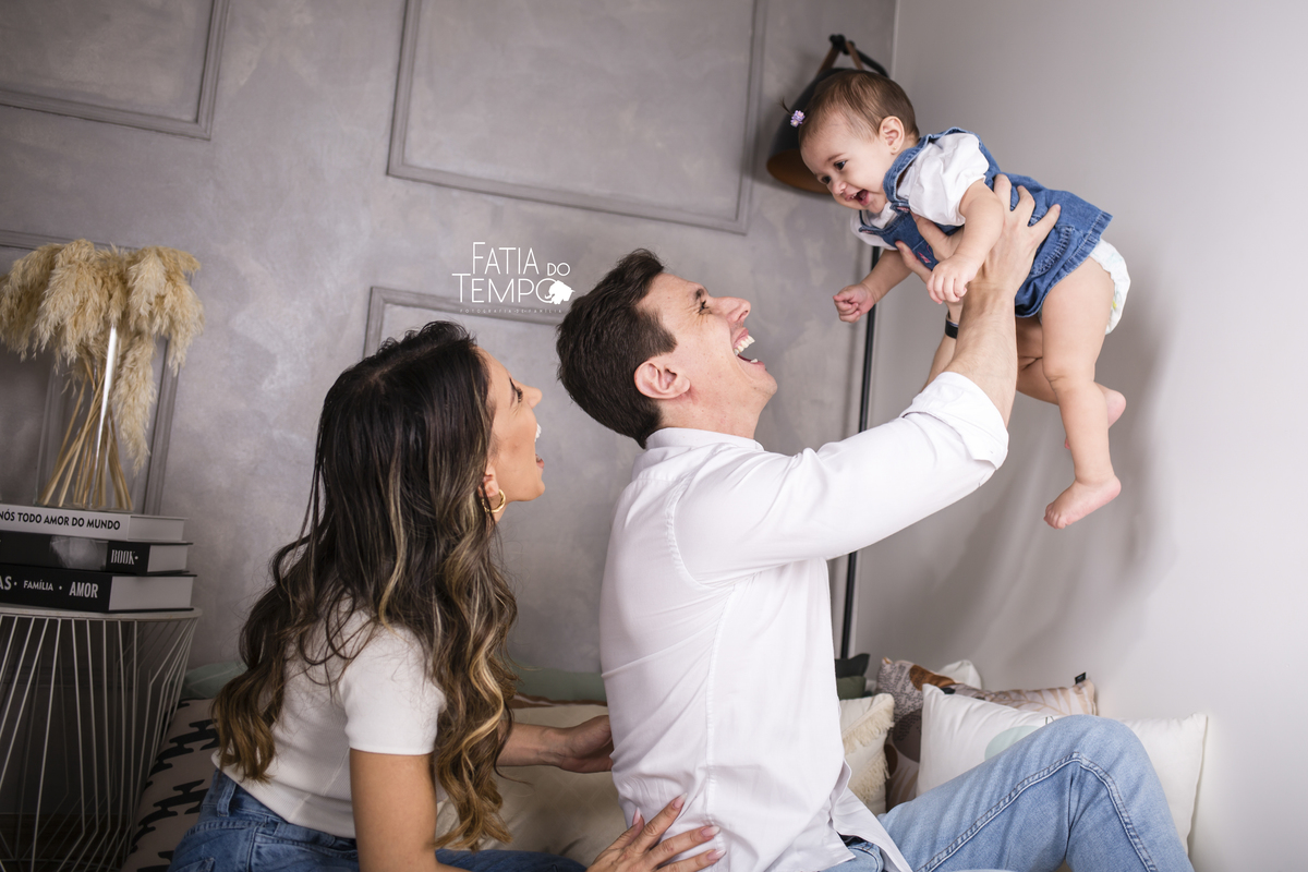 Ensaio de Família - Ensaio de familia Ju, Douglas e Bella - Estúdio Fatia do tempo