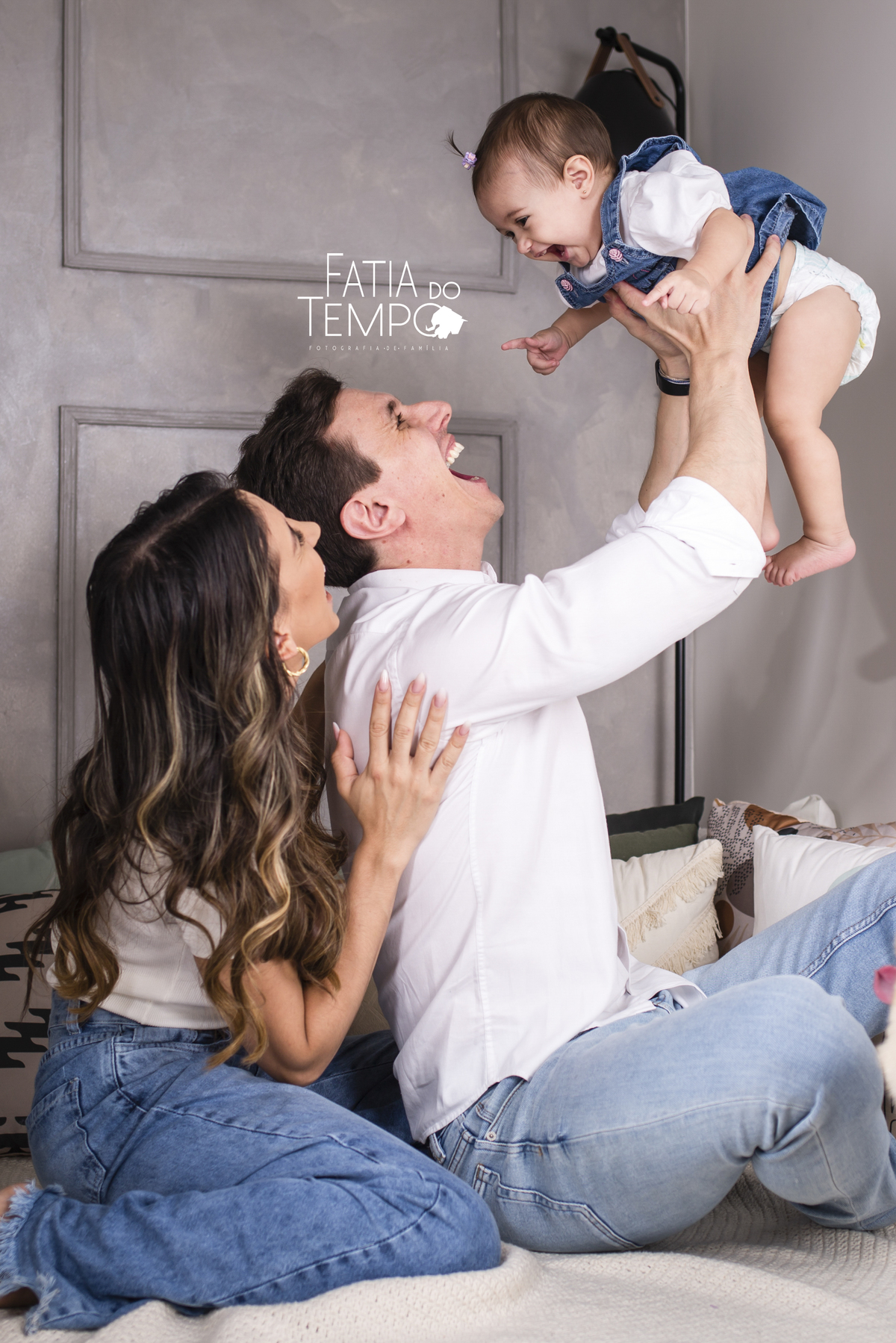 Ensaio de Família - Ensaio de familia Ju, Douglas e Bella - Estúdio Fatia do tempo