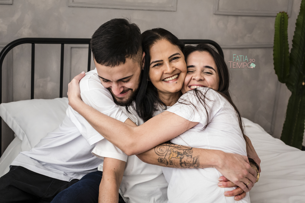 Ensaio de Família - Ensaio estudio lifestyle Familia Jacqueline - Estúdio Fatia do tempo