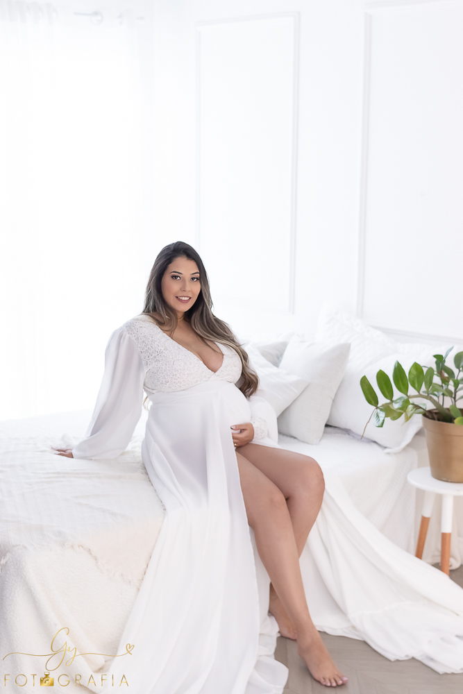 Ensaio gestante - Camila - Estúdio