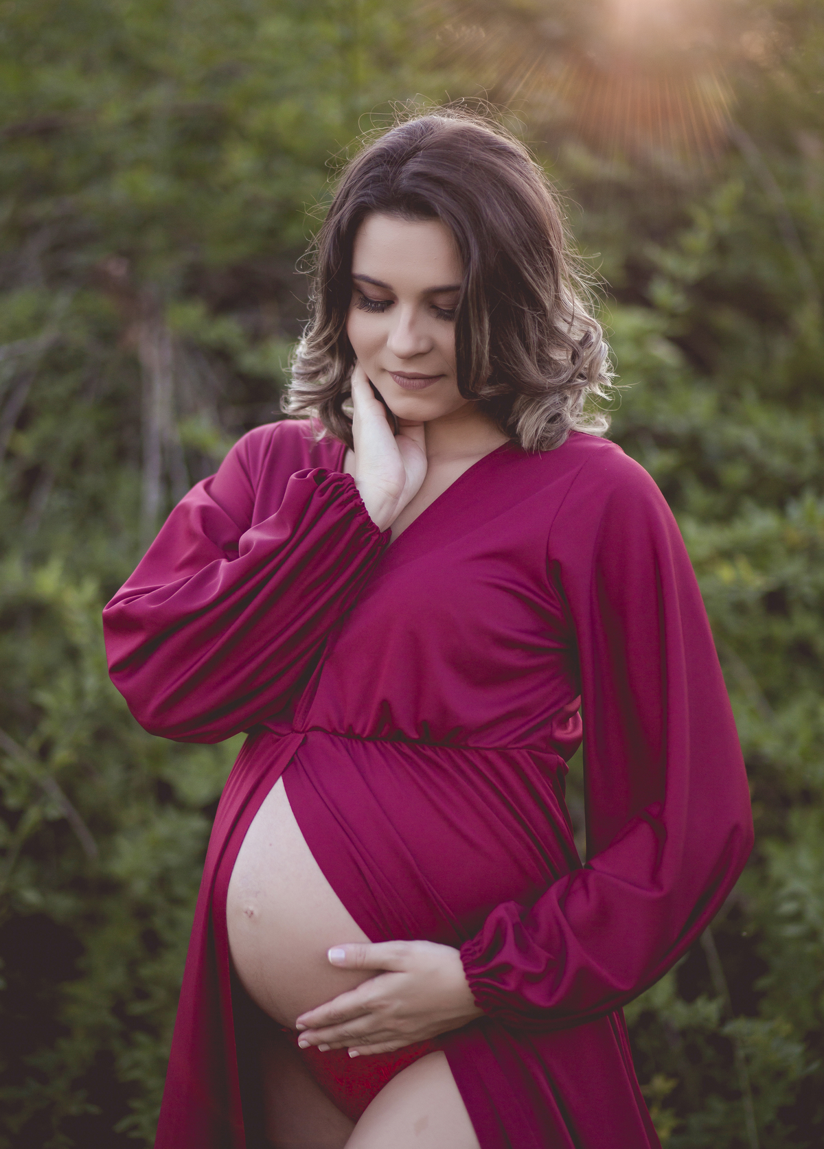 Ensaio de Gestante - Ensaio de Gestante Jéssica - Estúdio Deni