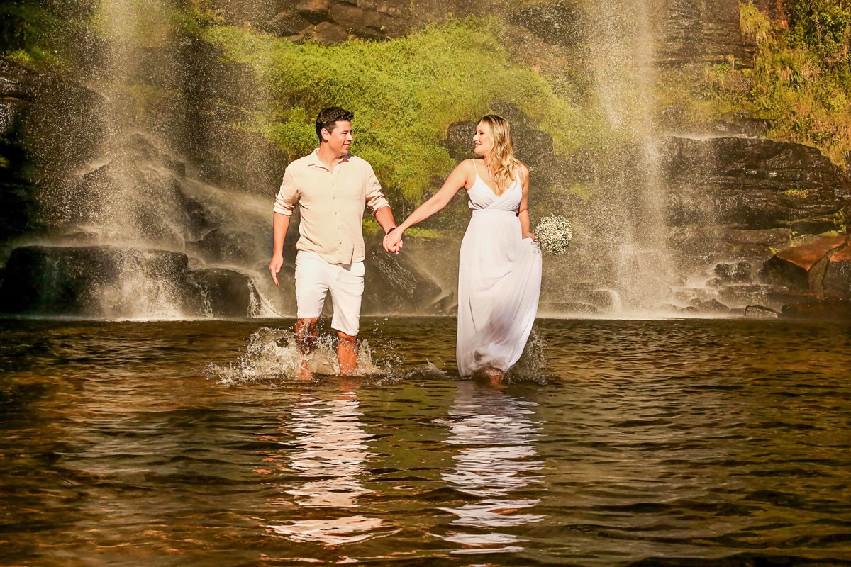 Ensaio - Ensaio Pre Wedding | Andre e Laisla|Cachoeira da Mariquinha - Ponta Grossa