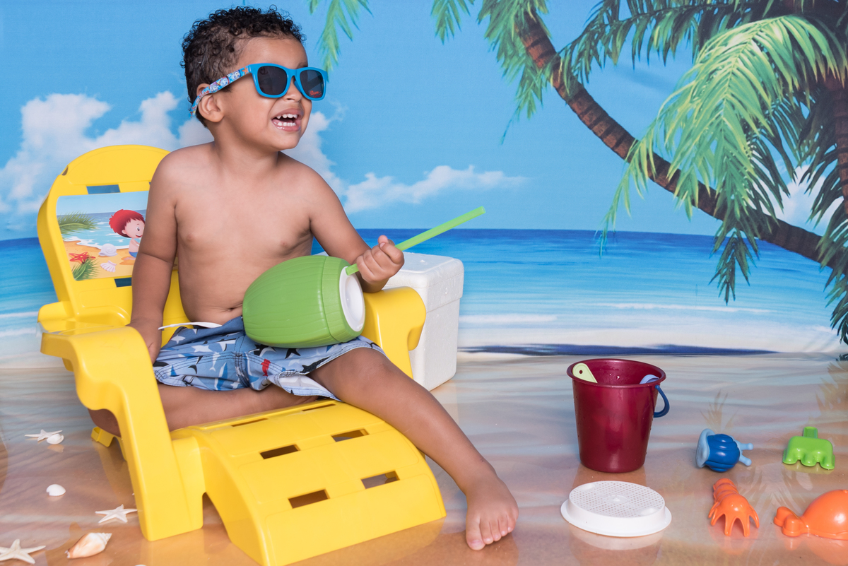 Mini Ensaios Infantis - Mini Ensaio de Verão - Vitor