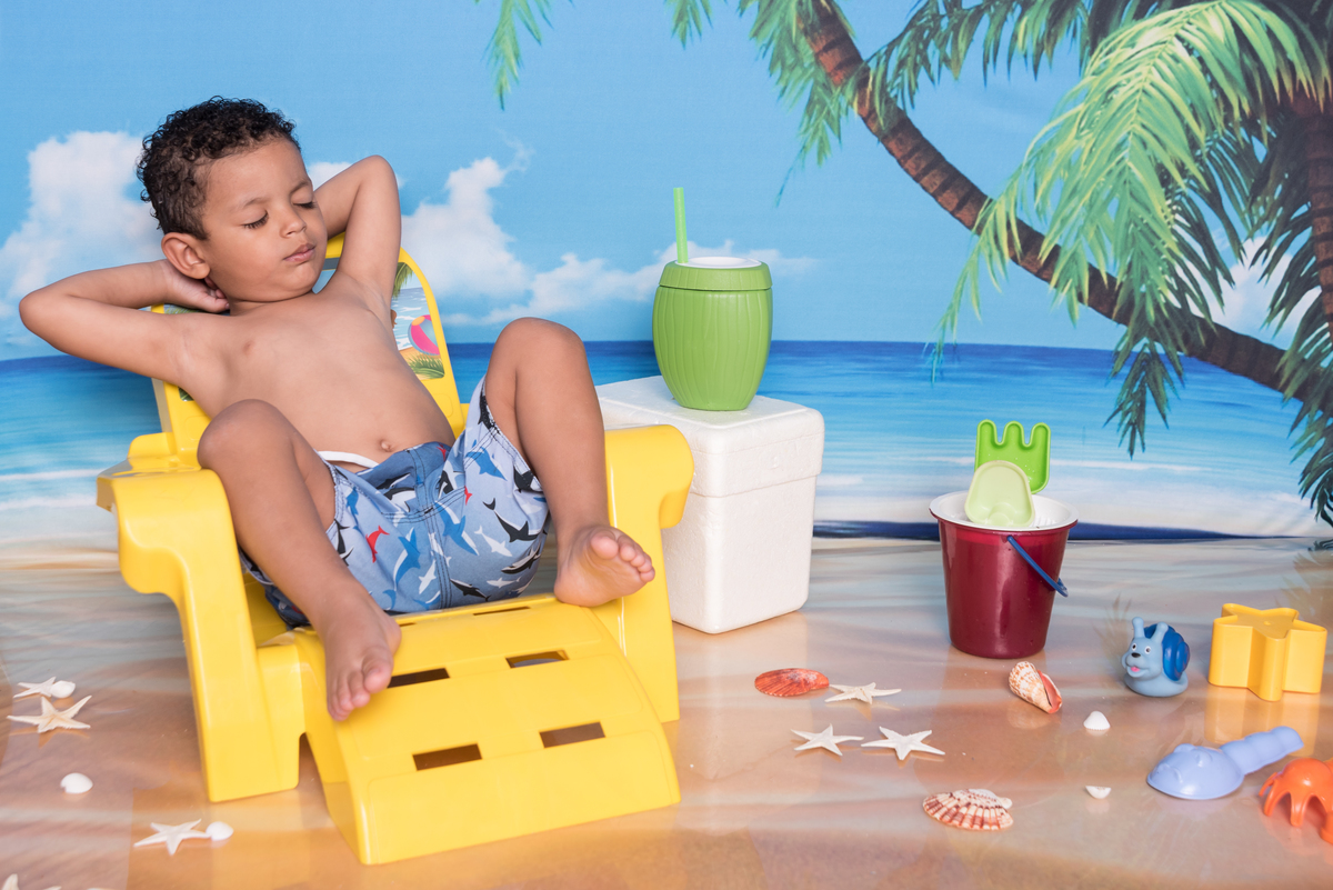 Mini Ensaios Infantis - Mini Ensaio de Verão - Vitor