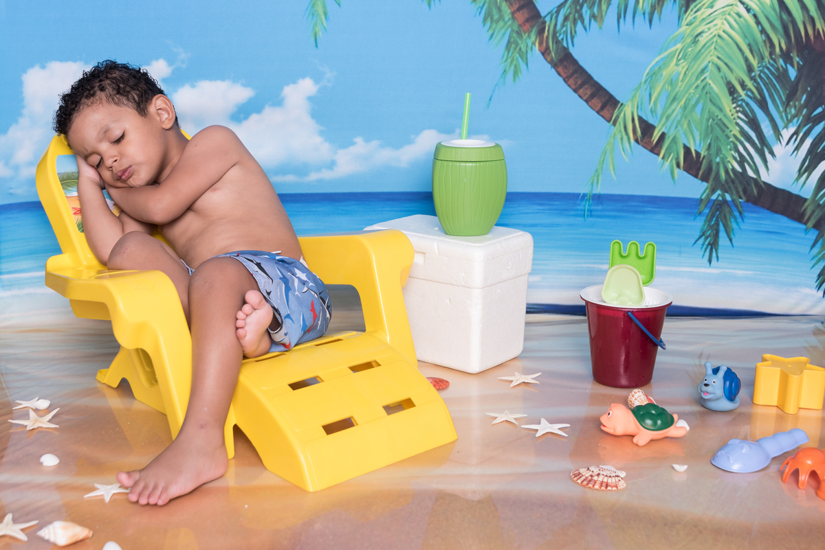 Mini Ensaios Infantis - Mini Ensaio de Verão - Vitor