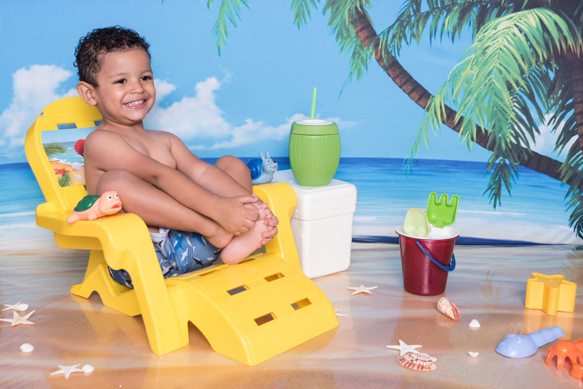 Mini Ensaios Infantis - Mini Ensaio de Verão - Vitor