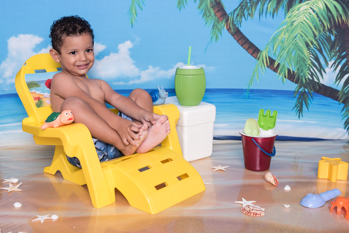 Mini Ensaios Infantis - Mini Ensaio de Verão - Vitor