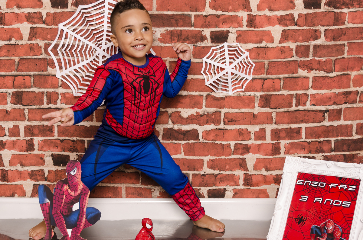 Mini Ensaios Infantis - Ensaio Infantil - Henzo de Homem Aranha