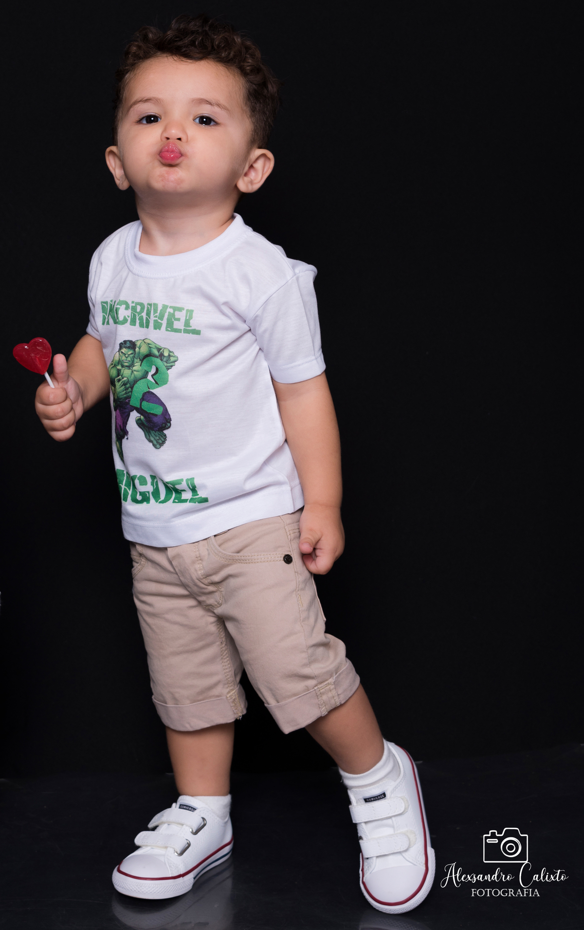 Mini Ensaios Infantis - Ensaio de 2 Anos - Miguel - Incrível Hulk