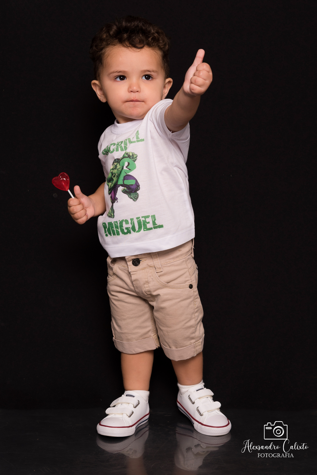 Mini Ensaios Infantis - Ensaio de 2 Anos - Miguel - Incrível Hulk
