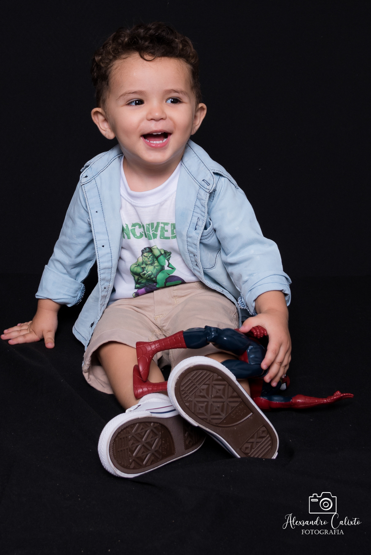 Mini Ensaios Infantis - Ensaio de 2 Anos - Miguel - Incrível Hulk