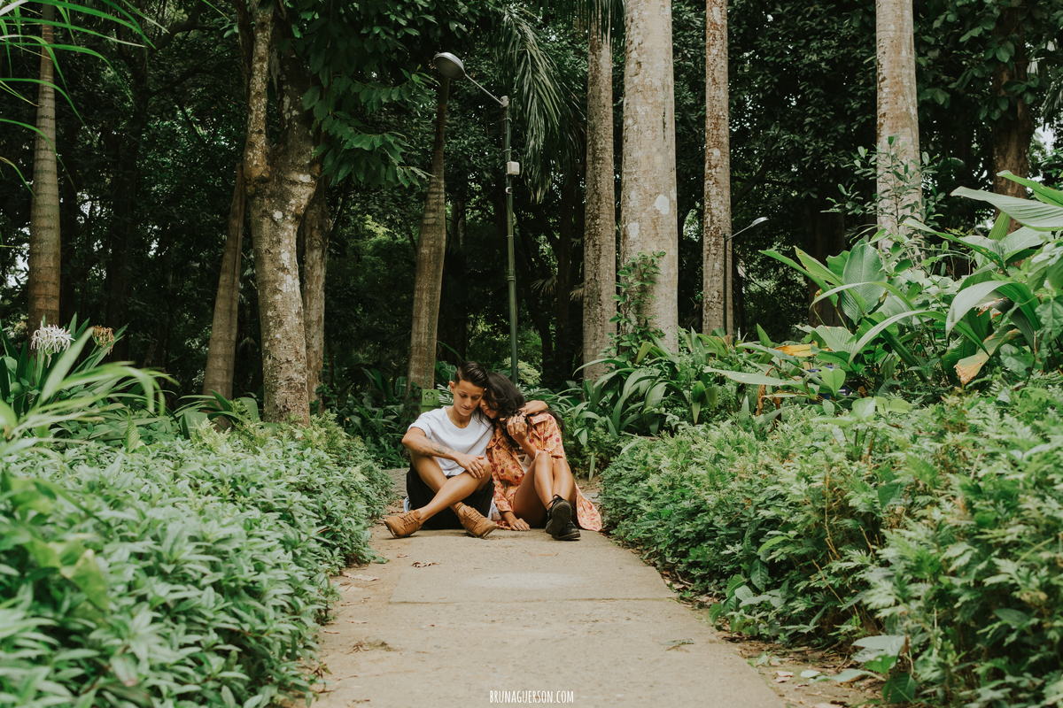 Casal - Ensaio de Casal no Parque Lage: Natallia + Vitor - Parque Lage- Rio de Janeiro