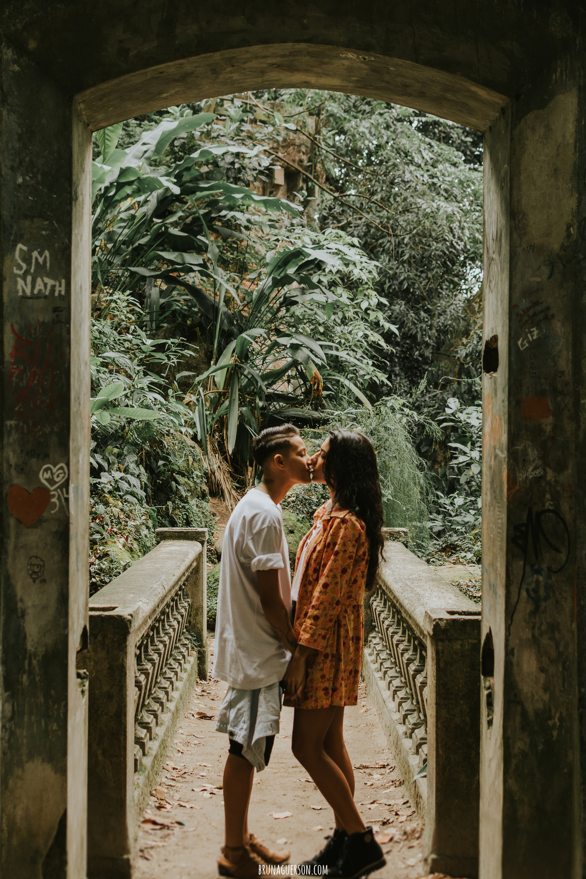 Casal - Ensaio de Casal no Parque Lage: Natallia + Vitor - Parque Lage- Rio de Janeiro