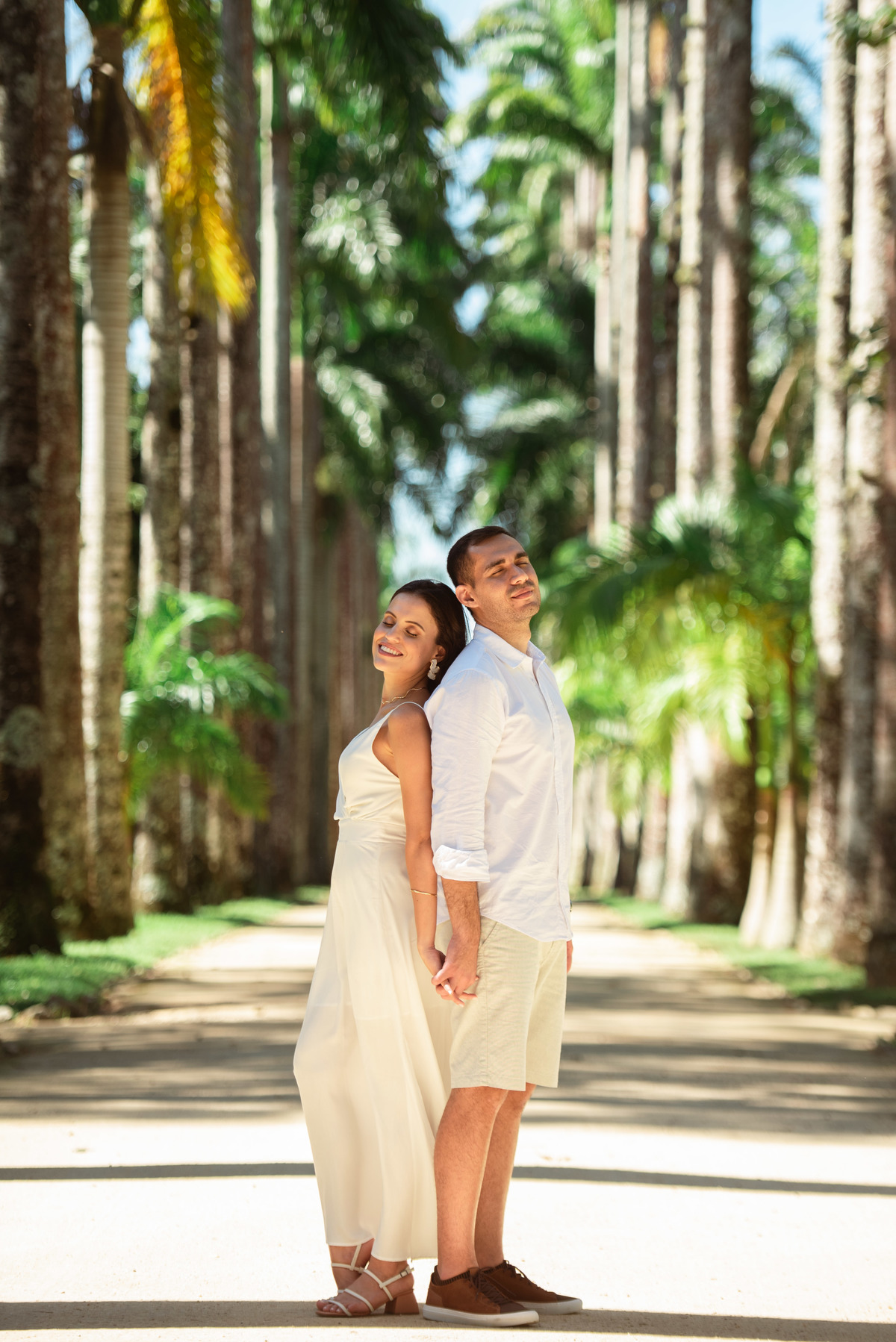 Ensaio pré-wedding - Isabella e Thiago - jardim botânico - Rio de Janeiro - RJ