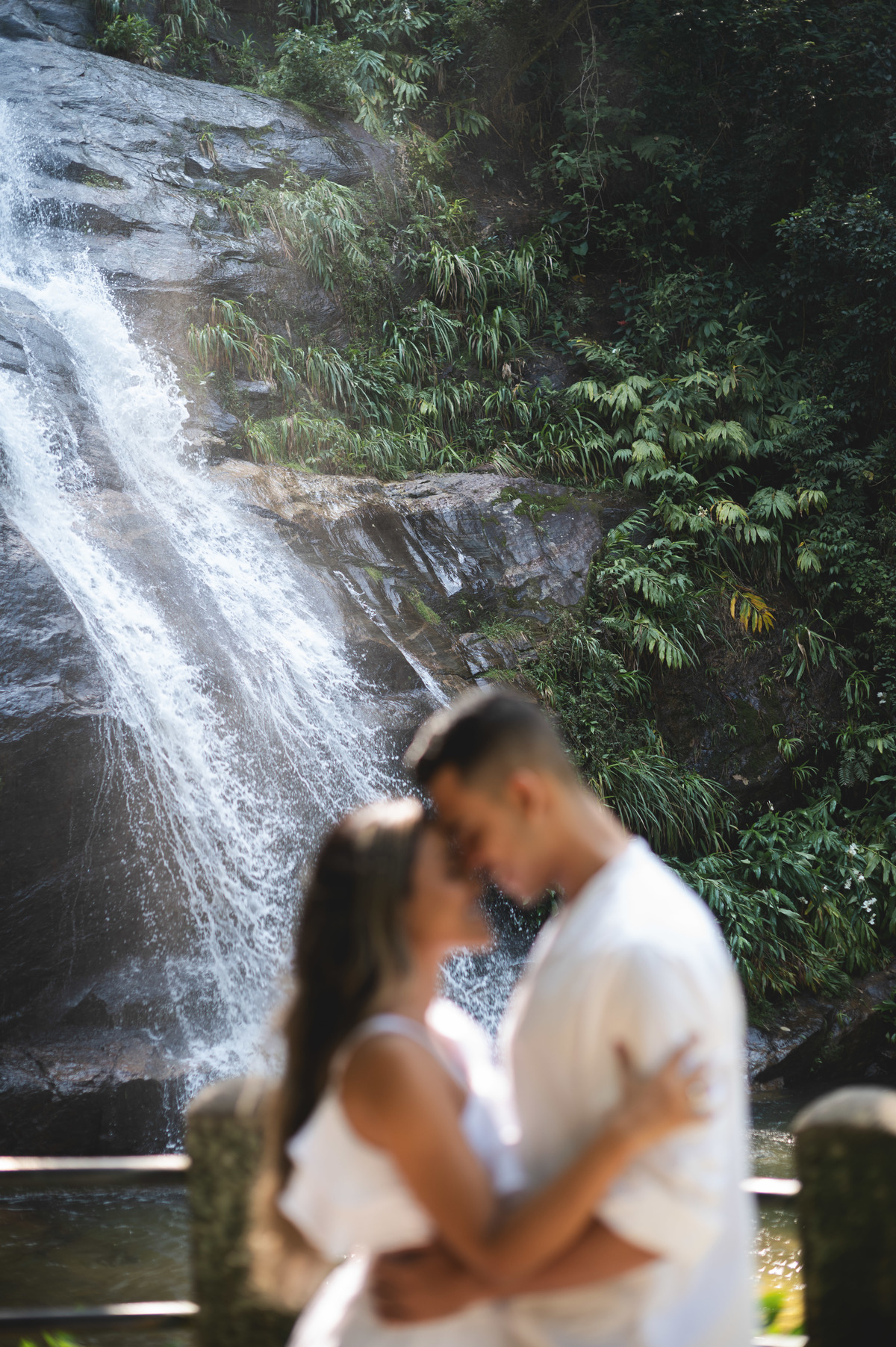 Ensaio pré-wedding - Mariana e Samuel - Cachoeira Tauanay, Floresta da Tijuca , Rio de Janeiro